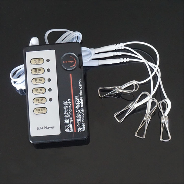 Electrical Breast Clitoris Pulse Stimulator Play Electro Shock Set
