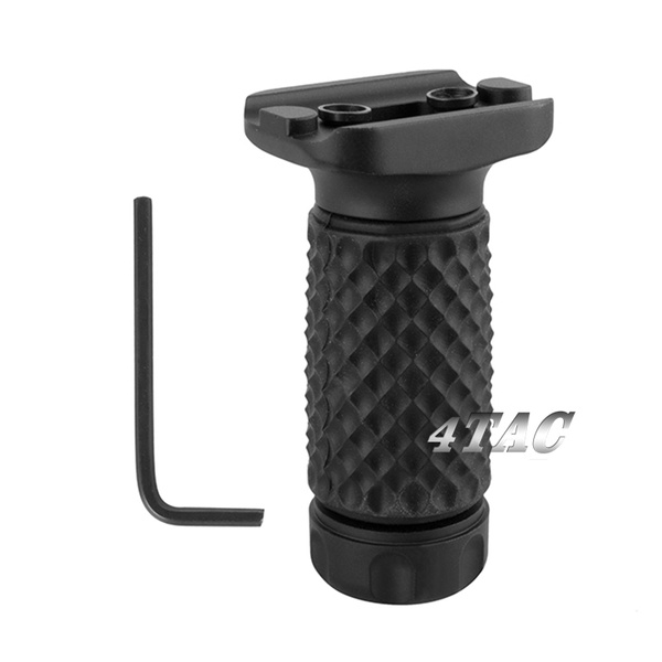 Tactical KeyMod GolfBall Pattern ForeGrip Aluminum Short Vertical Grip ...