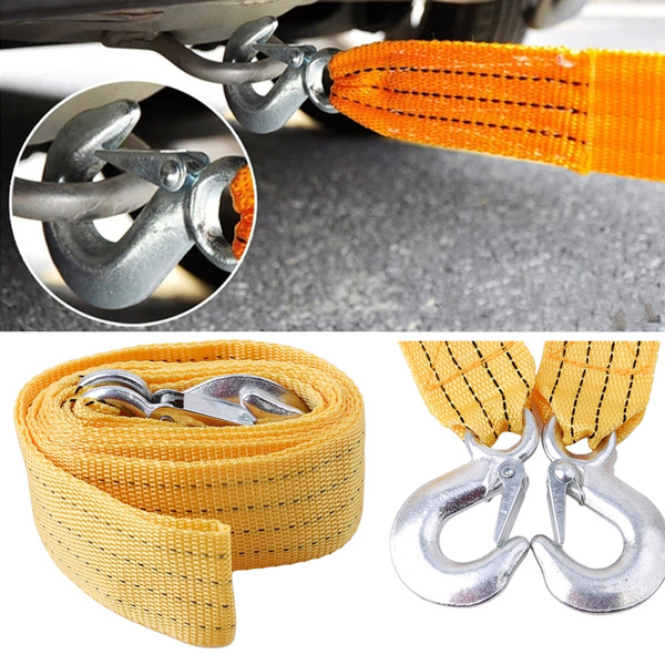 Heavy Duty Self-Rescue Nylon Car Tow Rope Strap Belt | Wish