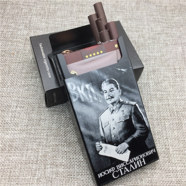 Soviet Union Leader Stalin Cigarette Case Box Aluminium Alloy Fashion ...