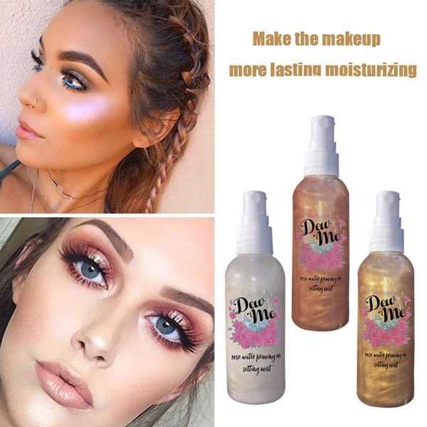 5 Colors Unicorn Moisturizing Shiny Rose Water Priming Mist ...