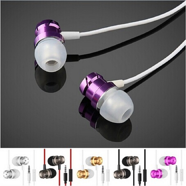 In-Ear Supper Bass Metal Earbuds Earphone Headphone Microphone 3.5mm | Wish