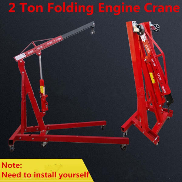 2 TON Red Color 4400 lb Engine Motor Hoist Cherry Picker Shop Crane ...