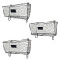 3PCS Hanging Wall File Organizer Key Letter Holder Wall Mount Wire Rack ...