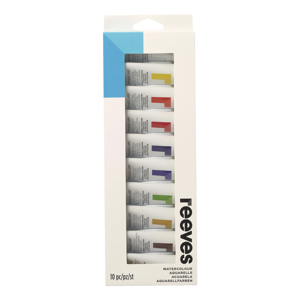 REEVES 8493257 22ML WATERCOLOR PAINT 10-COLOR SET | Wish