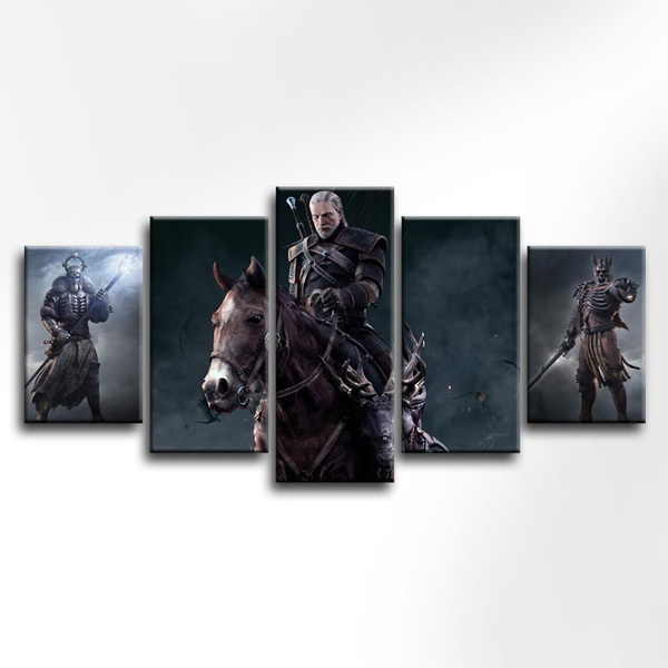 UNFRAMED The Witcher 3 Geralt Painting for Wall Decor Video Game The ...