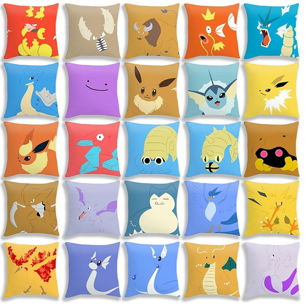 All first generation Pokemon Decorative Pillow case home Bedding Gifts ...