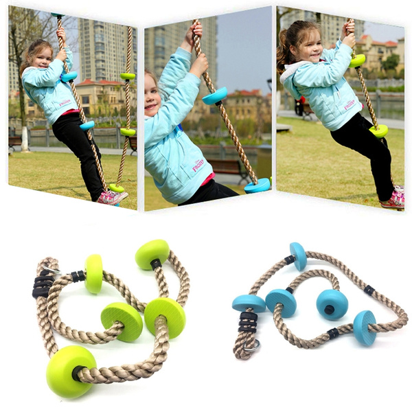 Hot toys Children Kids Five Knotted Disc 2M Climbing PE Rope Baby ...