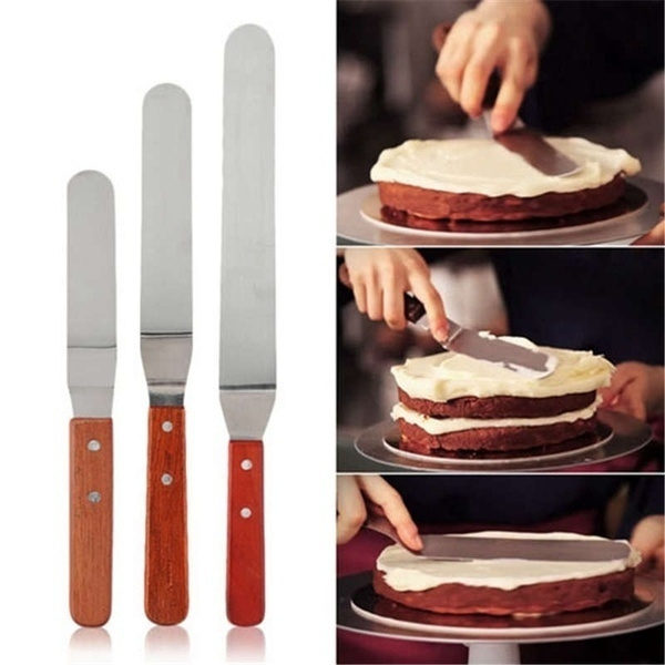 L Shape Curved Cake Icing Spatula Wooden Handle Stainless Steel Cake ... L Shape Curved Cake Icing Spatula Wooden Handle Stainless Steel Cake ...
