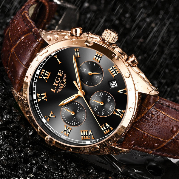 New Watches Men Luxury Brand LIGE Chronograph Men Sports Watches ...