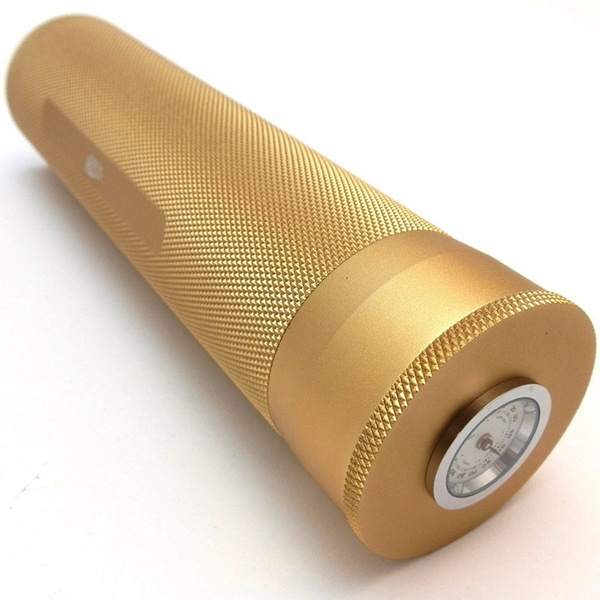 Travel Aluminium Alloy Tube Portable Cigar Humidor Metal Jar Humidifier ...