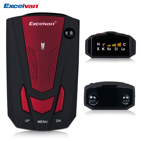 360 Degree v7 Car Radar Detector Anti Police Full 16LED Band Speed ...