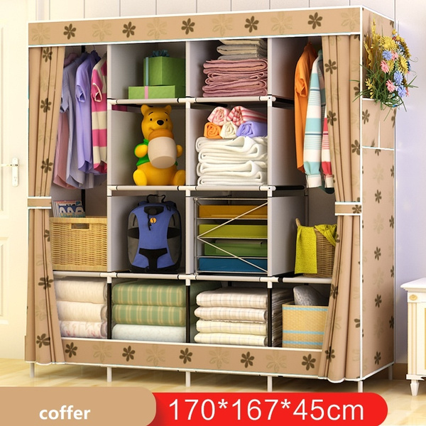 Oversize edition Portable Clothes Closet Non-woven Fabric Wardrobe ...