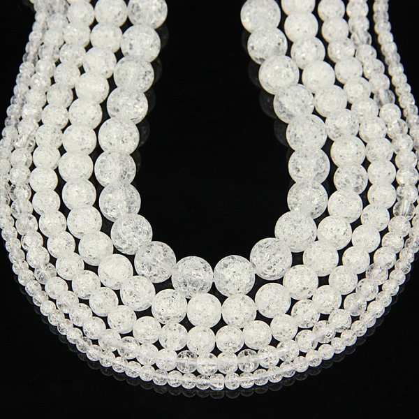 Fashionable Crystal White Sparkle Wafer Bead DIY Bracelet Necklace ...