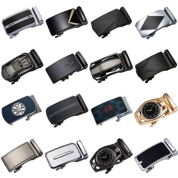 30 Designs Mens Automatic Buckle No Belt Durable Removable Buckle for ...