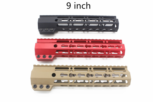 9'' Clamping Style keymod Handguard Rail Free Float Mount System Black ...