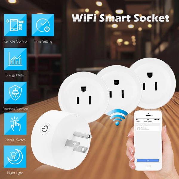 2018 NEW Mini Smart WiFi Socket Remote Control By Smart Phone From ...