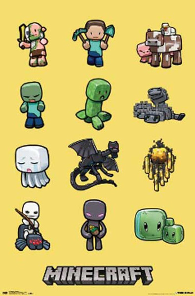 Minecraft Characters Poster | Wish