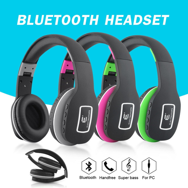 Foldable Bluetooth V4.1 Headphones Headset Wireless 3D Music Sound+Mic ...