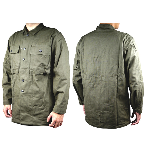 WW2 US Army Green HBT JACKET PURE COTTON OUTDOOR UNIFORM | Wish