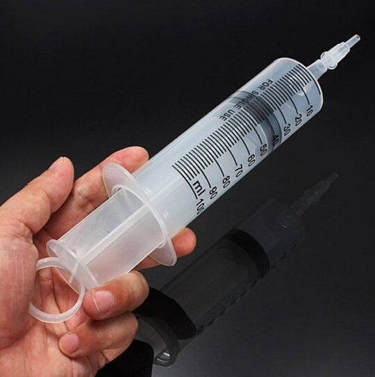 100ML Reusable Plastic Large Rough Needle Syringe Injector Hydroponics ...