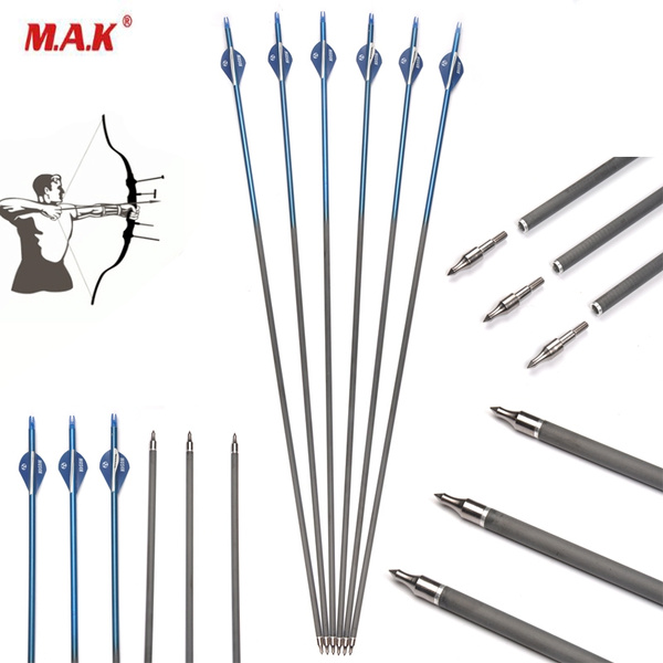 Spine 340 High-intensity Mixed Carbon Arrow Replaceable Arrowheads ...