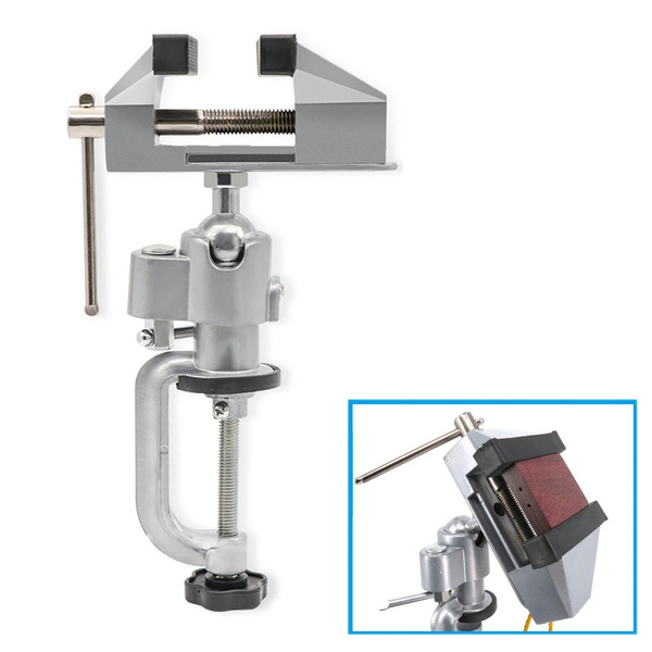 Mini 360° Rotating Universal Bench Vise Electric Drill Stent Clip-on ...