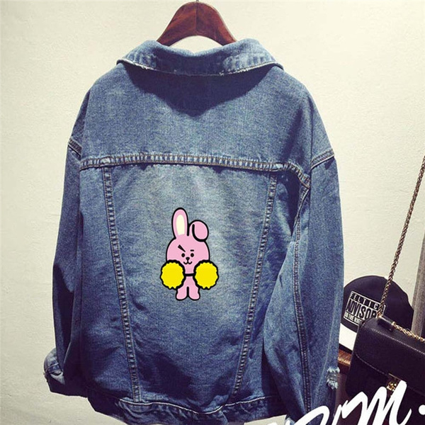 New Kpop Bangtan Boys Cartoon Jimin Jhope Jungkook Women Bomber Spring ...