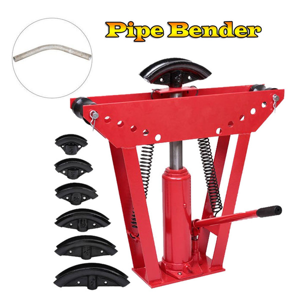 Heavy Duty 12Ton Hydraulic Manual Pipe Bender 6 Dies Tubing Tube ...