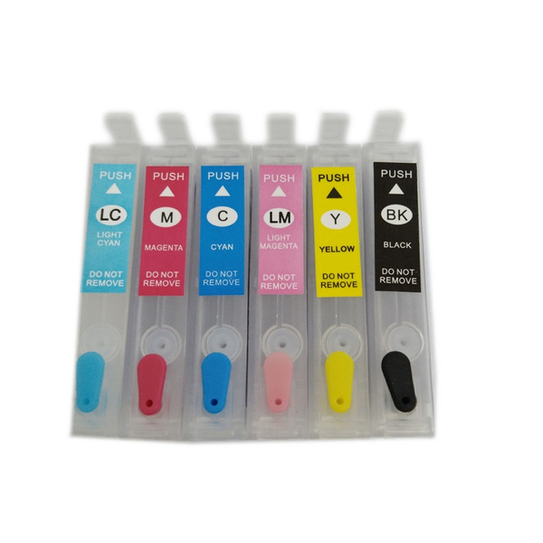1set for epson T0801 - T0806 Empty Refillable Ink Cartridge For Epson ...
