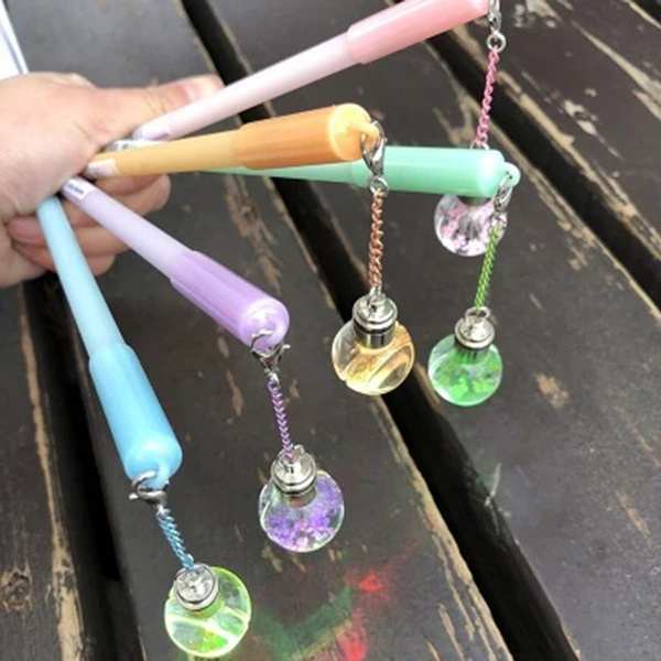 Kawaii 0.5mm Flowers Light Gel Pen Creative Bulb Neutral Pens For ...