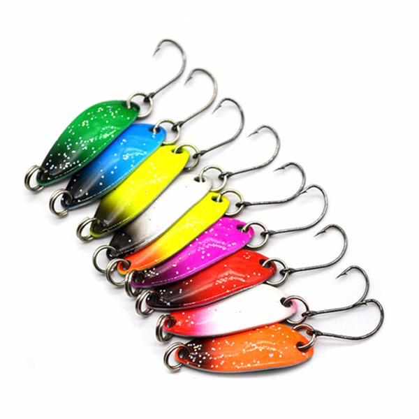 Perfect 9Pcs/Set Tackle Lure Metal Spoon Fishing Lures Spoon Hard Bait ...