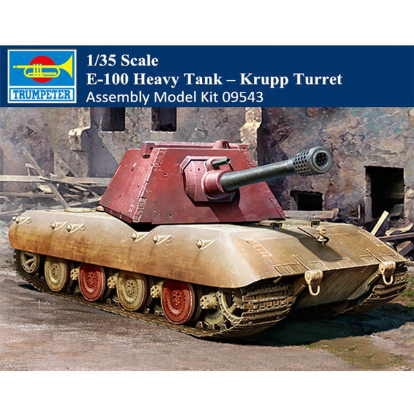 Trumpeter 09543 1/35 E-100 Heavy Tank Krupp Turret Plastic Armor ...