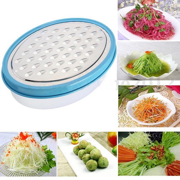 Stainless Steel Round Grater Food Vegetable Cheese Slicer With ...