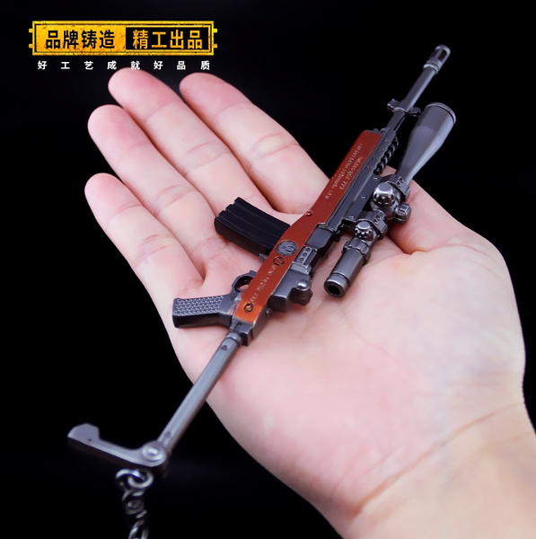PUBG Popular Movie Network Game Mini14 Sniper Rifle 18 Cm Alloy Gun ...