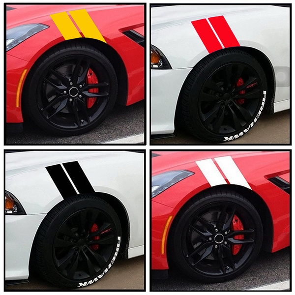 4pc/set NEW Auto Car SUV Reflective Window Sticker Decals Body Exterior ...