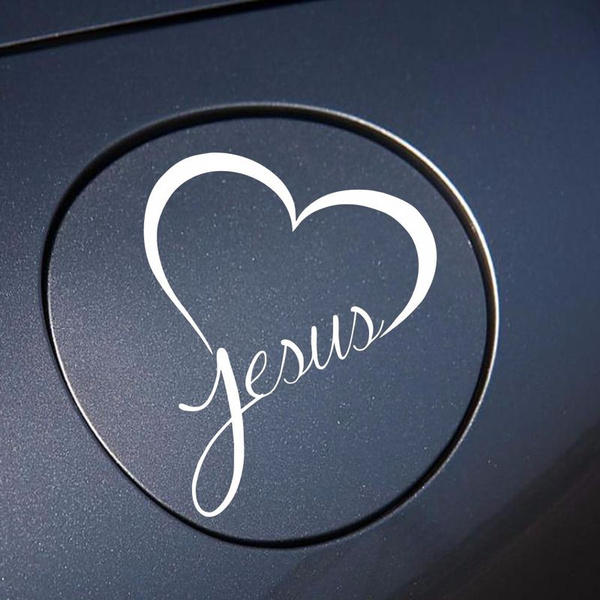 Jesus God Christian Waterproof Car Sticker Love Heart Auto Removable ...