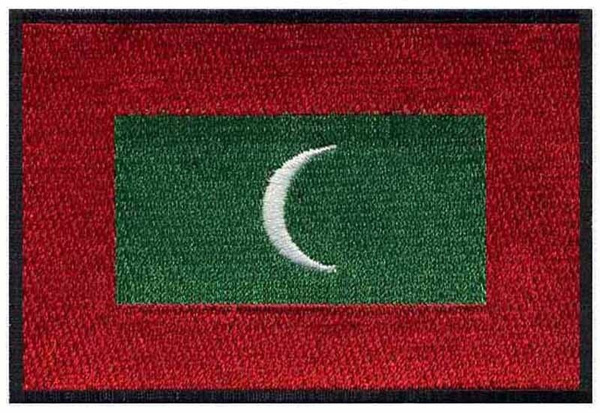 3"wide The Maldives embroidery flag patches iron on hat patch sew on bagde applique for cloth | Wish