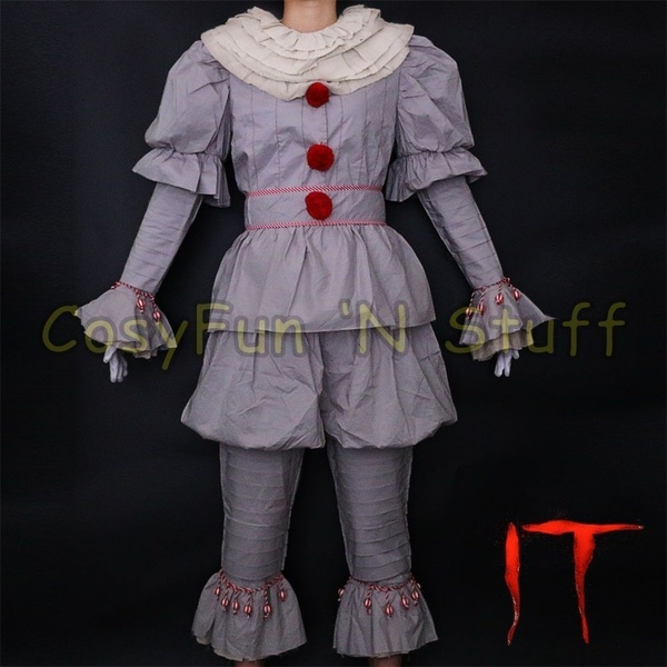 2017 Stephen King's It Pennywise Full Cosplay Costume Halloween Suit | Wish