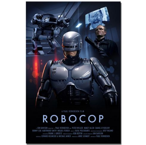 Unframed Printed Poster ROBOCOP Movie Handsome Canvas Modern Oil Art ...