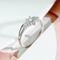 Women Glaring 925 Sterling Silver Multi-drill Diamonds Ring Wedding ...