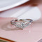 Women Glaring 925 Sterling Silver Multi-drill Diamonds Ring Wedding ...