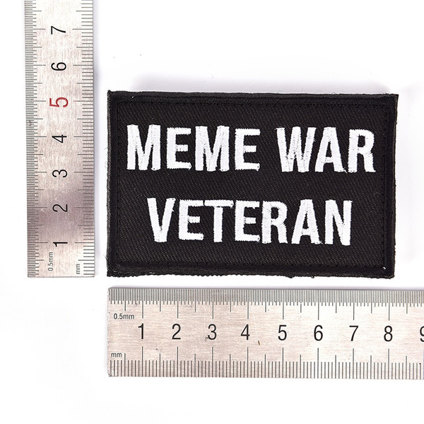 embroidered patch meme war veteran morale patch tactical emblem badge ...