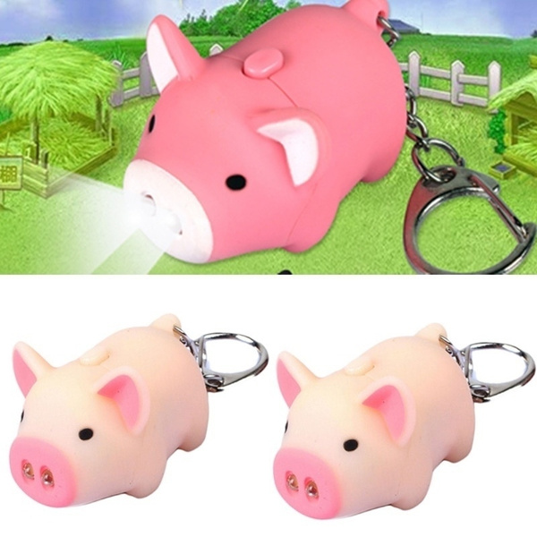 Cartoon 3 Colors Cars Kids Toys Little Pig Design With Sound Flashlight ...