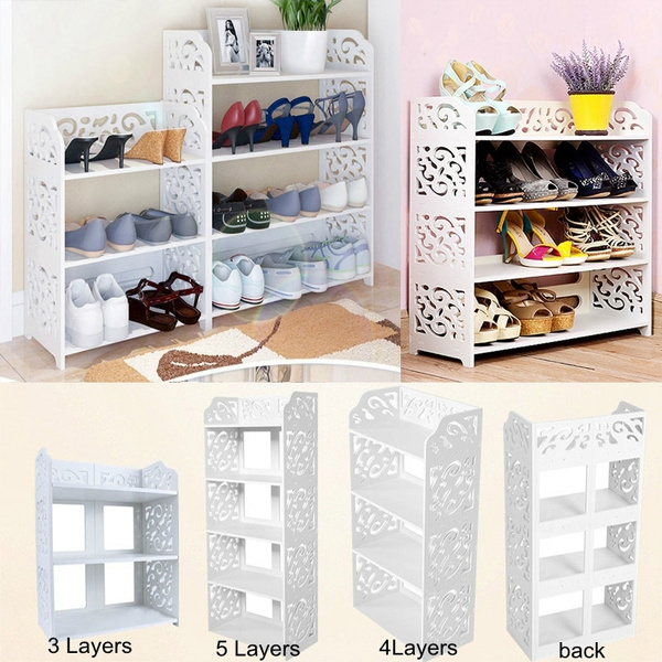 3/4/5 Layer Baroque Classic White Modern Shoe Rack | Wish