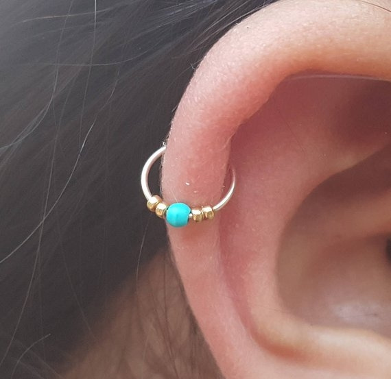 Helix Hoop,tiny helix hoop,piercing hoop 20g,helix jewelry,helix hoop ...
