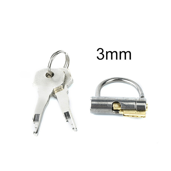 titanium pa lock 3 mm 5 mm eikel piercing mannelijke kuisheidsgordel ...