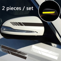 1Pair Rear View Mirror Reflective Sticker Car Stickers and Decals Car ...