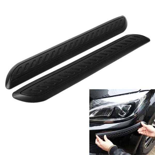 2x Anti-collision Car Styling Front Rear Rubber Bumper Corner Protector ...