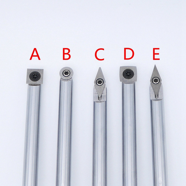 1 Set Hand-held Woodworking Lathe Turning Tools Tungsten Titanium ...